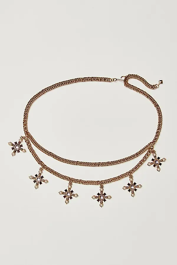 Free People Renaissance Chain Belt - Royal Honor