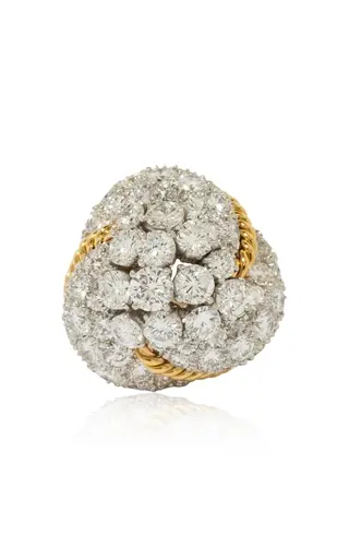 WINDSOR JEWELERS 18k White And Yellow Diamond Ring, David Webb