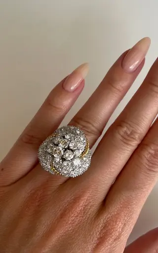 WINDSOR JEWELERS 18k White And Yellow Diamond Ring, David Webb