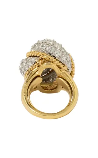 WINDSOR JEWELERS 18k White And Yellow Diamond Ring, David Webb