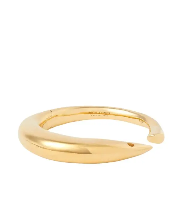 Bottega Veneta Vermeil Hinged Cuff - Gold