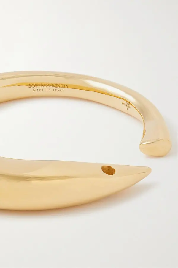 Bottega Veneta Vermeil Hinged Cuff