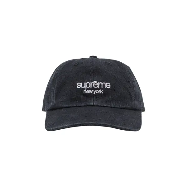 Supreme Classic Logo 6-panel Cap - Black