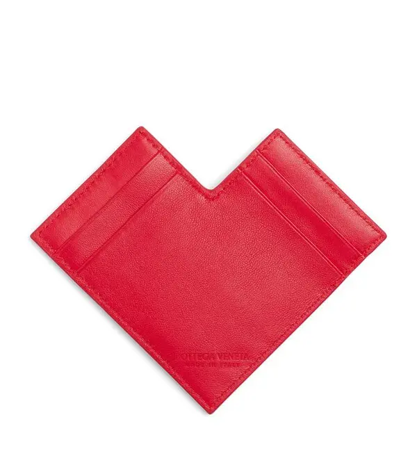 Bottega Veneta Leather Cassette Heart Card Holder - Multi