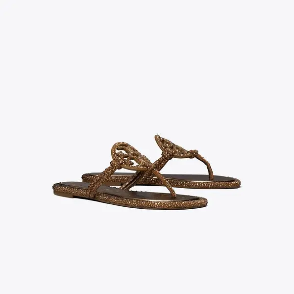 Tory Burch Miller Pavé Knotted Sandal - Copper