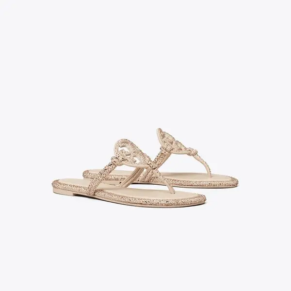 Tory Burch Miller Pavé Knotted Sandal - Rose Pink