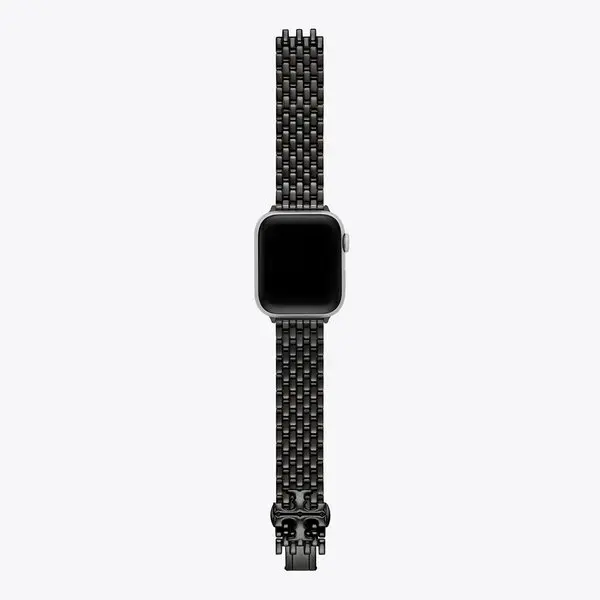 Tory Burch Eleanor Band For Apple Watch - Black | Editorialist display picture 3