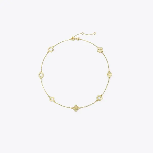 Tory Burch Forget Me Not Necklace - Tory Gold