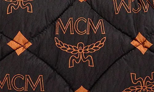 Mcm Large Aren Quilt Nylon Hobo Bag