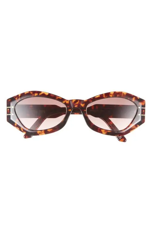 Dior Signature B1u 55mm Butterfly Sunglasses - Havana/gradient Brown