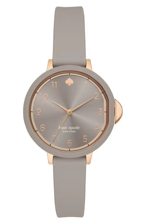 Kate Spade New York Park Row Watch - Grey/rose Gold