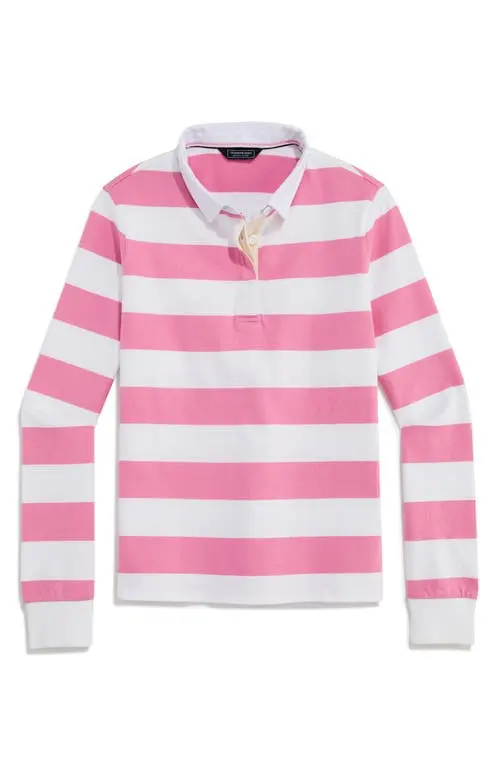 Vineyard Vines Heritage Stripe Organic Cotton Rugby Shirt - Stripe Bahama Breeze