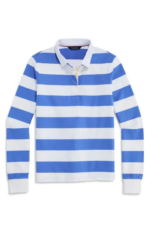 Vineyard Vines Heritage Stripe Organic Cotton Rugby Shirt - Stripe Breaker Blue
