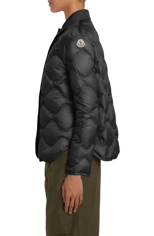 Moncler Quilted Down Shirt Jacket