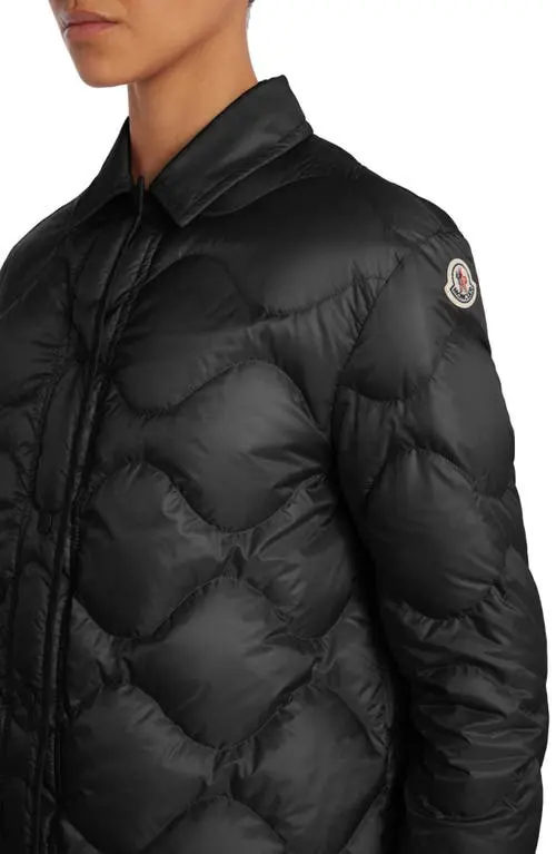 Moncler Quilted Down Shirt Jacket