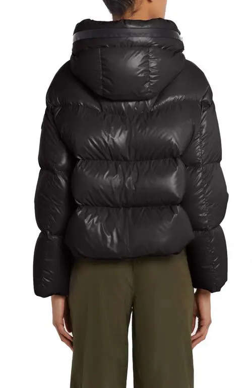 Moncler Huppe Nylon Down Puffer Jacket - Black