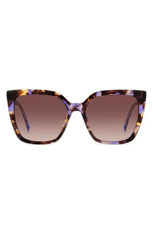 Kate Spade New York Gradient Square Sunglasses - Havana Multi/brown Gradient