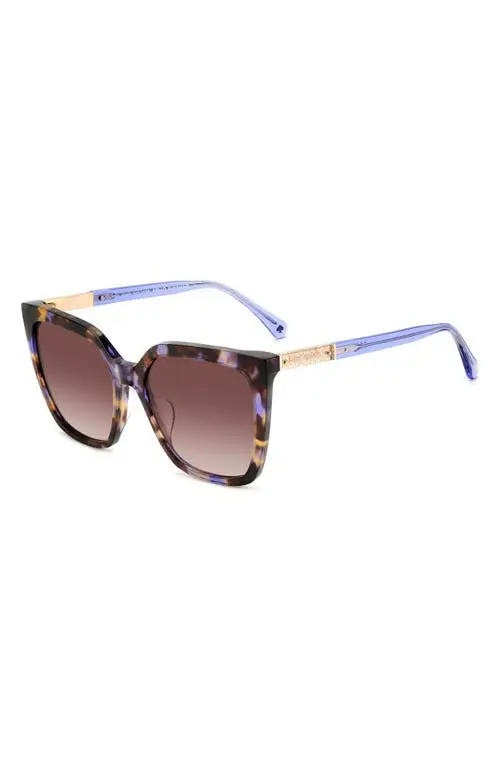 Kate Spade New York Gradient Square Sunglasses - Havana Multi/brown Gradient