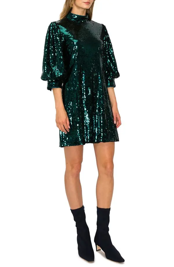 melloday sequin dress Wendale Mint Sequin Plunging Mermaid Maxi Dress XS / 2