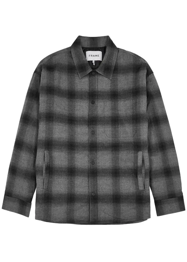 FRAME Plaid Flannel Overshirt