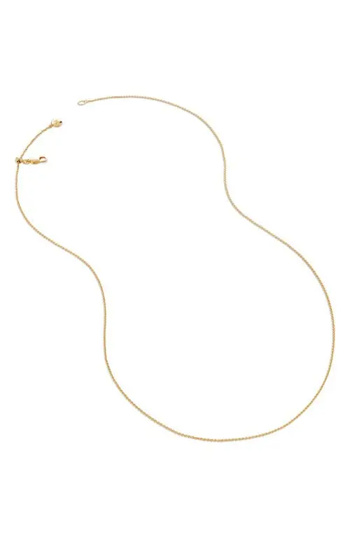 Monica Vinader Fine Chain Necklace - Yellow Gold