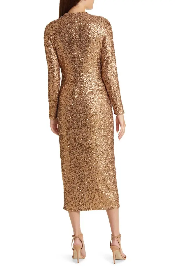 off shoulder glitter dress Fitted Off Shoulder Velvet Sequin Gown by Ladivine CL03