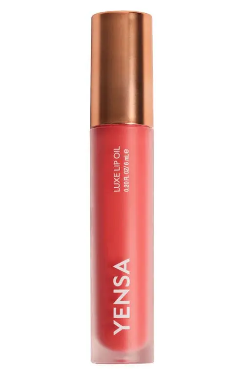 YENSA Luxe Lip Nourishing Oil With Hyaluronic + Vitamin E - Crush It Coral