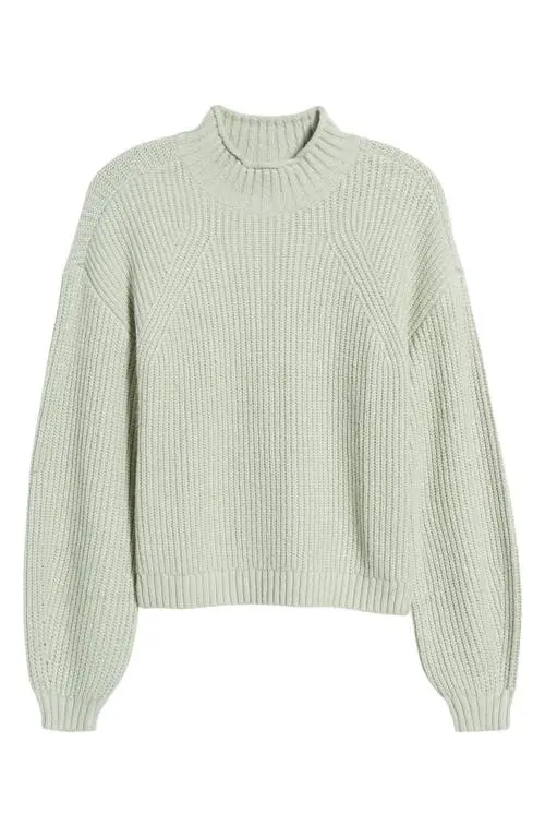 Bp. Mock Neck Sweater - Green Desert