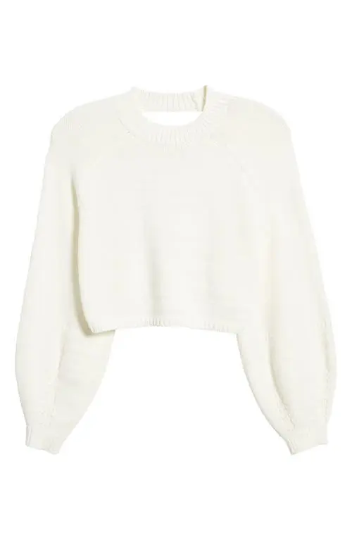 OPEN EDIT Open Back Crewneck Sweater