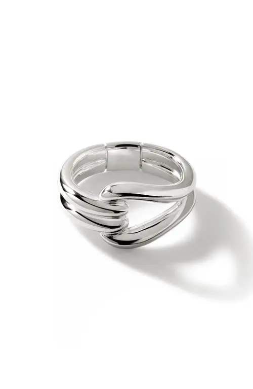 John Hardy Sterling Surf Link Ring - Silver