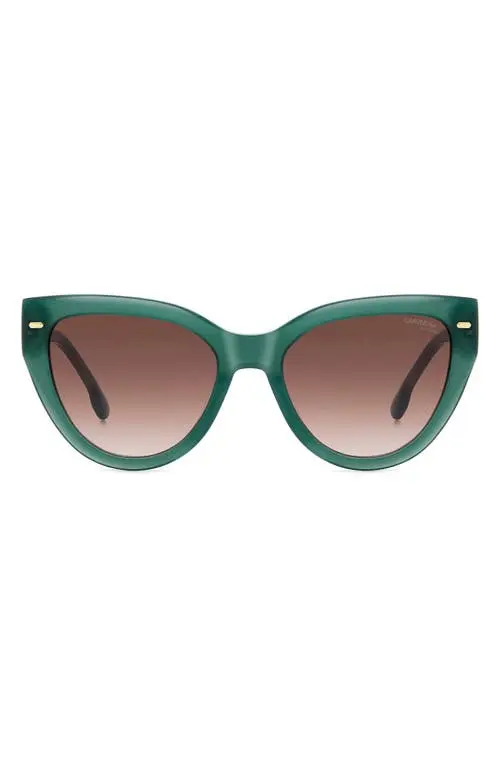 Carrera Eyewear Cat Eye Sunglasses - Green/brown Gradient