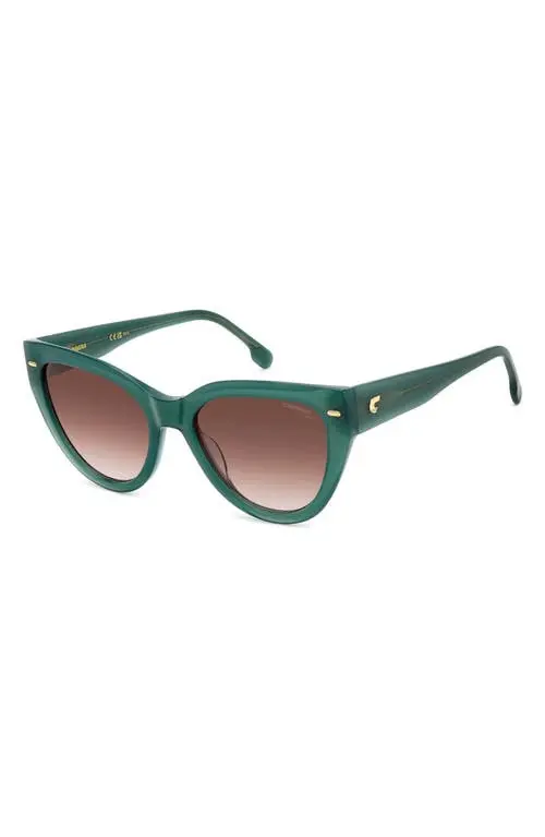 Carrera Eyewear Cat Eye Sunglasses - Green/brown Gradient