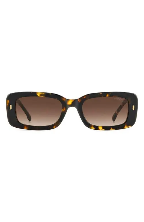 Carrera Eyewear 53mm Gradient Rectangular Sunglasses - Havana/brown Gradient