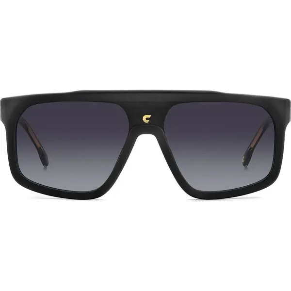 Carrera Eyewear 59mm Flat Top Sunglasses - Matte Black/grey Shaded