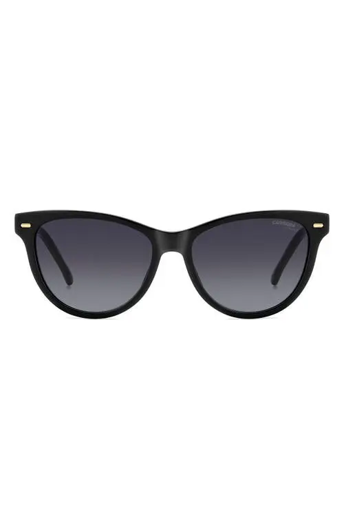 Carrera Eyewear 54mm Cat Eye Sunglasses - Black/ Grey Shaded