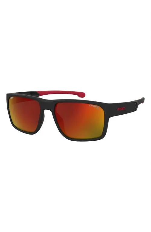 Carrera Eyewear X Ducati Rectangular Sunglasses - Black Red/red Multilayer