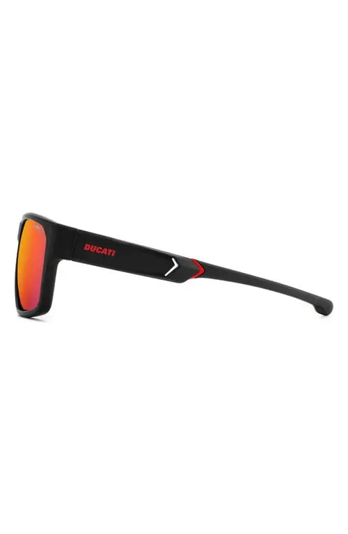 Carrera Eyewear X Ducati Rectangular Sunglasses - Black Red/red Multilayer