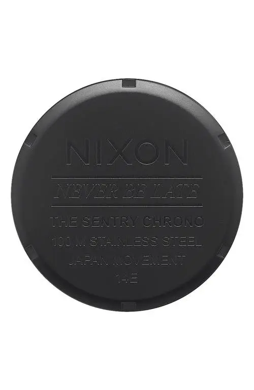 Nixon Sentry Chronograph Bracelet Watch - Matte Black/gold