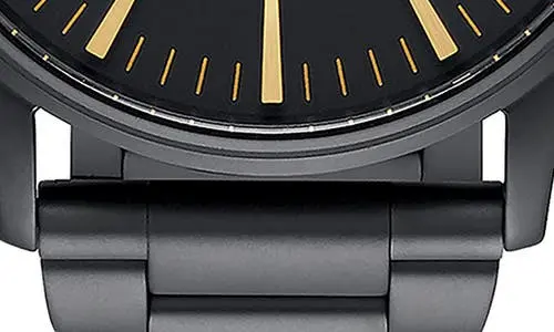 Nixon Sentry Chronograph Bracelet Watch - Matte Black/gold