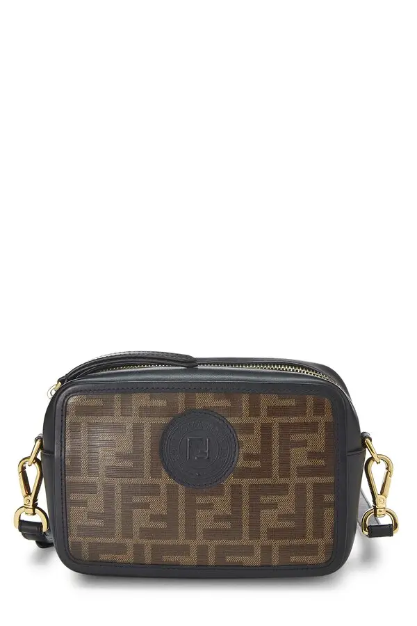 Fendi Zucca Coated Canvas Camera Bag - Black