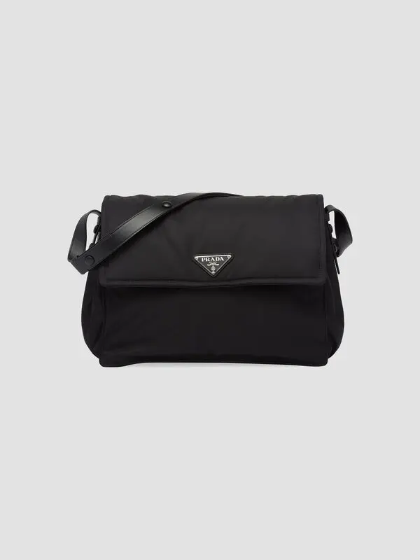 Prada Re-nylon Padded Shoulder Bag - Black