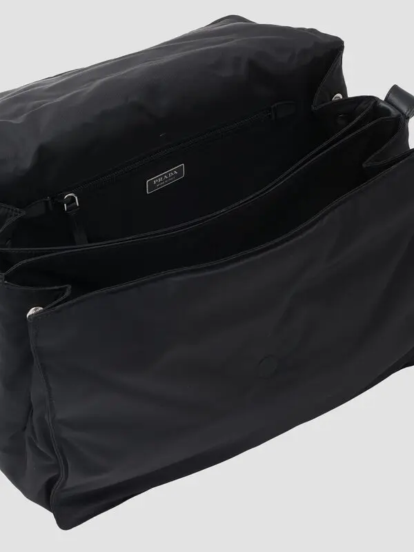 Prada Re-nylon Padded Shoulder Bag - Black