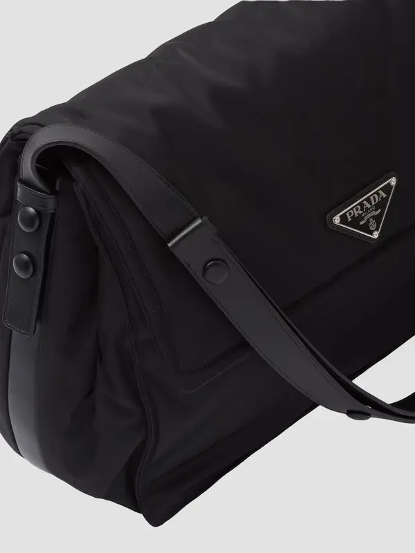 Prada Re-nylon Padded Shoulder Bag - Black