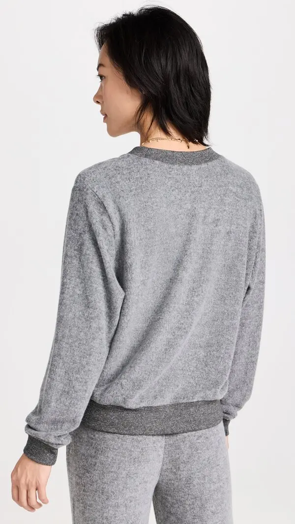 Z Supply Russell Striped Sweater - Charcoal Heather