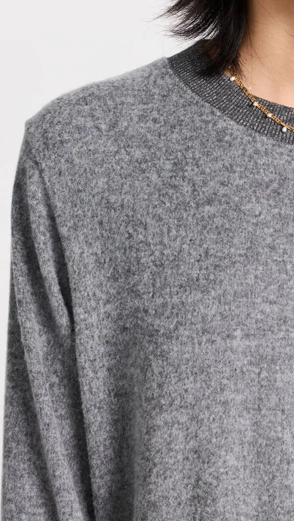 Z Supply Russell Striped Sweater - Charcoal Heather