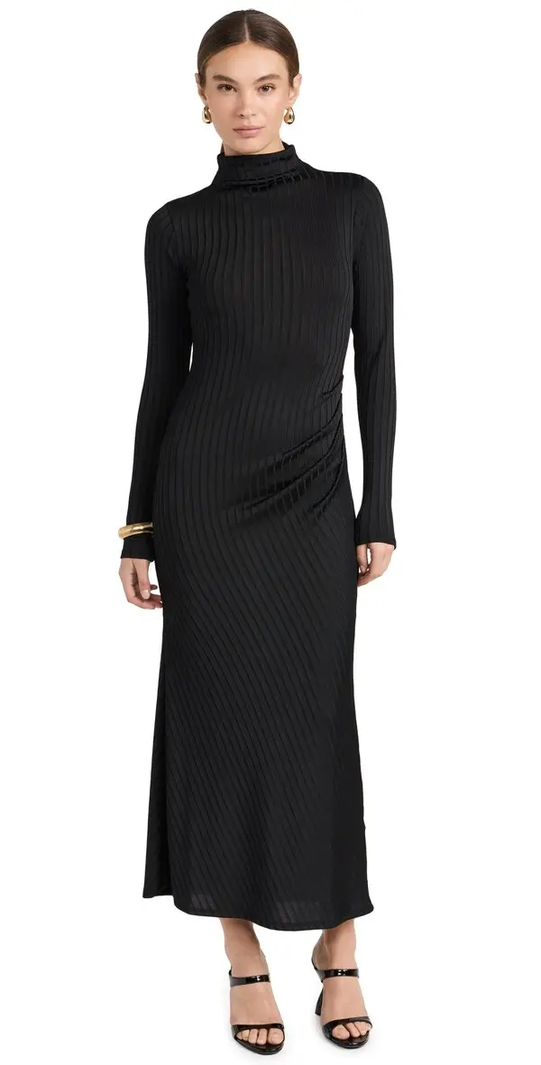 aje tidal tucked cut out midi dress Aje Tidal Tucked Cut Out Midi Dress For Hire in Mama Rentals