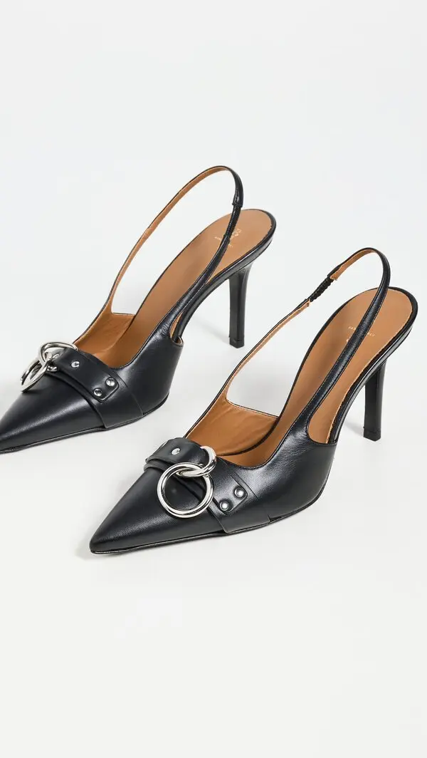 R13 Slingback Heels With Ring