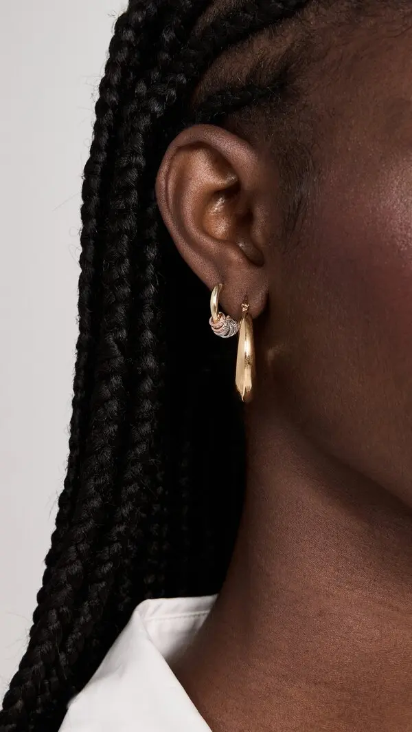 Shashi Gaia Pave Hoop Earrings