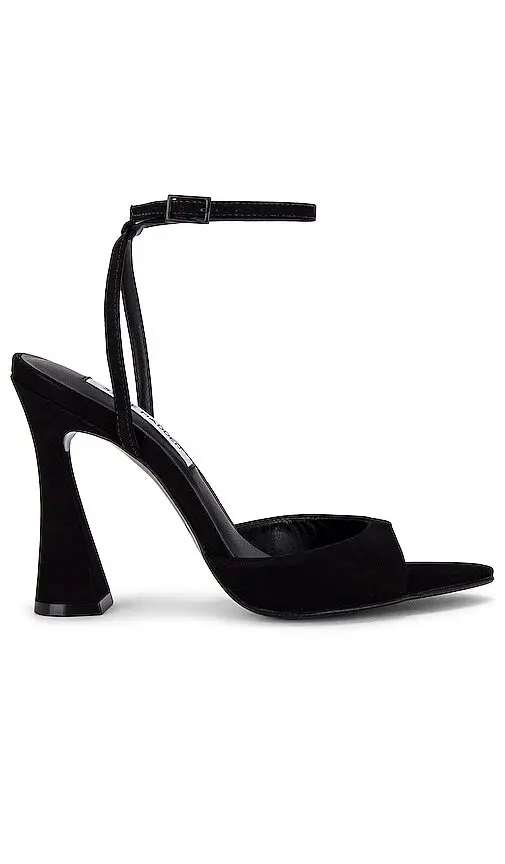Steve Madden Beki Ankle Strap Heel - Black Nubuck