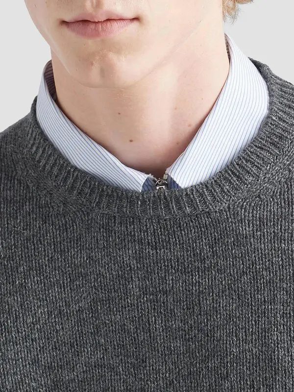 Prada Cashmere Crewneck Sweater - Grey